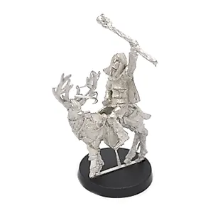 Stonehaven Miniatures Elf Wizard Mounted on Stag Miniature Figure (for 28mm Scale Table Top War Games) - Made in USA