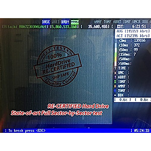 HGST Ultrastar 3TB 64MB Cache 7200RPM SATA III 6.0Gb/s 3.5in (Heaty-Duty, 24/7) Internal Hard Drive for CCTV DVR, NAS, PC/MAC (Renewed)