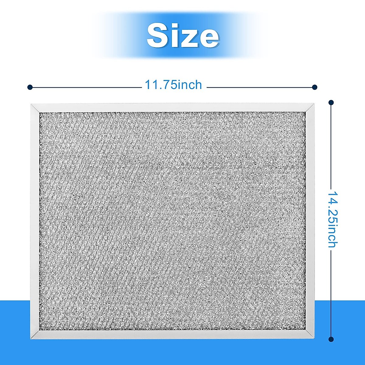 Range Hood Filter Replacement for Broan Model BPS1FA30, 99010299-11-3/4" X 14-1/4" X 3/8" for NuTone Allure WS1 QS2 and Broan QS1 30" Range Hoods (2-Pack)