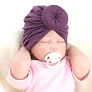 Baby Turban Newborn Turbans for Baby Girls Head Wraps Bow Hats for Newborns Baby Beanie Hats Headraps