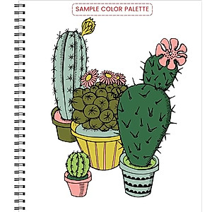 Color & Frame - Painted Deserts (Adult Coloring Book)