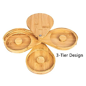 Jillmo Margarita Salt Rimmer Set Bamboo 3-Ties Cocktail Glass Rimmer, Party Bar Accessories (Sponge NOT INCLUDED)