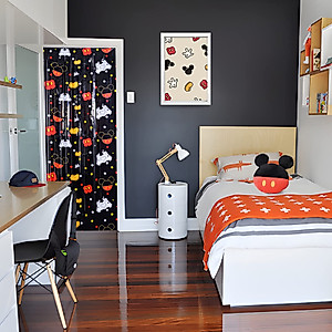 Bupelo Mickey Birthday Party Supplies, 2 Pack Mickey Theme Tinsel Foil Fringe Curtains,Cartoon Mouse Patterns Photo Booth Prop Backdrop Streamer, Mickey Birthday Party Decorations, Room Decor for Kids