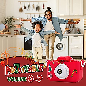 Morfone Kids Selfie Camera Toys Christmas Birthday Gifts Stocking Stuffers for Kids Age 3 4 5 6 7 8 9 Year Old Girls Boys Toddlers HD Digital Video Camera 1080P with 32GB SD Card