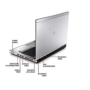HP Elitebook 8470p 3rd Gen Intel Core i5 3320 2.6GHz 8GB 320GB HD DVD 14- Windows 10 Pro 64 , Grey, 14-14.99-inches (Renewed)