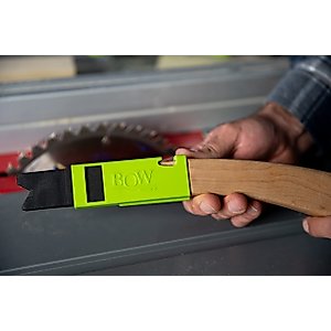 BOW Products PushPRO PP1 - Push Stick for Table Saws - EVA Tipped Push Block That Reduces Vibrations and Improves Material Grip - Woodworking Tools and Safety Accessories