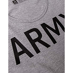 Army PT Style Tank Top | U.S. Military Physical Training Infantry Workout Sleeveless Work Out Shirt, Grey-(TankGRY,L)
