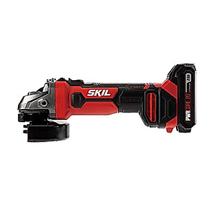 Skil 20V 4-1/2 Inch Angle Grinder, Includes 2.0Ah PWRCore 20 Lithium Battery and Charger - AG290202