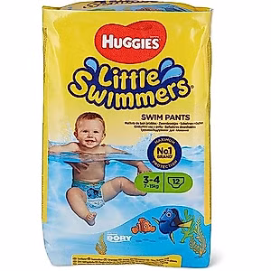Huggies Little Swimmers Disposable Swim Pants, Small (15lb-34lb.), 12-Count
