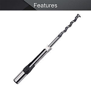 Utoolmart Square Hole Drill Bit for Wood, 1/2" Bearing Steel Hollow Chisel Mortise Power Tool for Woodworking 2Pcs