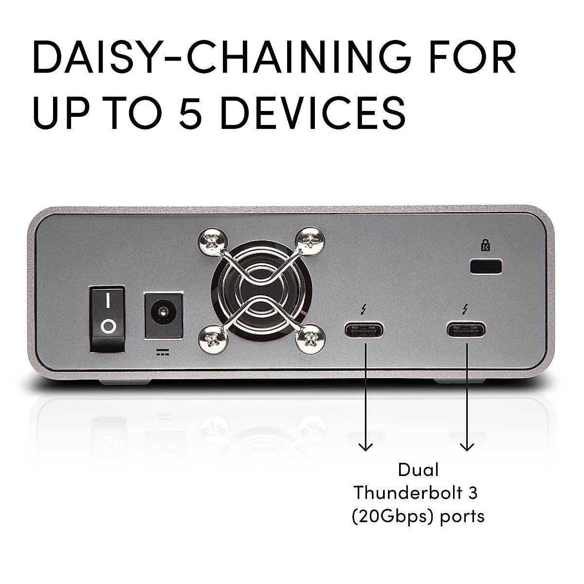 SanDisk Professional 20TB G-DRIVE PRO - Enterprise-Class Desktop Hard Drive, Thunderbolt 3, USB-C, 7200RPM Ultrastar Drive Inside - SDPH51J-020T-NBAAD