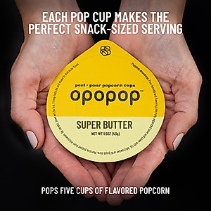 Opopop Gourmet Popcorn Gift Set - Variety 12-Pack Microwave Popcorn Kit, Collapsible Silicone Popcorn Popper, Gift Ready Packaging, Gluten Free Snacks Variety Pack, BPA-Free and Dishwasher Safe