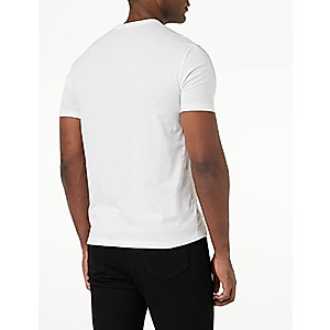 A|X ARMANI EXCHANGE Men's Jersey Graphic Short Sleeve T-Shirt, White, Medium