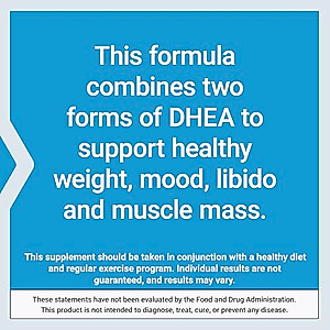 Life Extension DHEA Complete with 7-Keto - Maximize Support of Healthy Body Weight, Mood, Lean Muscle Mass, Libido & More - Non-GMO, Gluten-Free, Vegetarian - 60 Capsules
