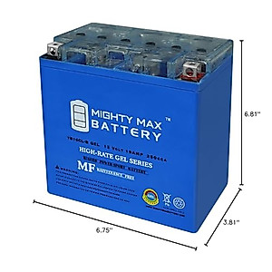 Mighty Max Battery YB16CL-B -12 Volt 19 AH, GEL Type, 250 CCA, Rechargeable Maintenance Free SLA AGM Motorcycle Battery