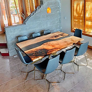Epoxy Table, Epoxy Resin River Table, Live Edge Wooden Table, Natural Wood,Dining table, Natural Epoxy Table, Resin Table