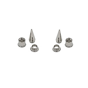 NewZenro Fashion Spike Ear 2 Stretching Tapers Plugs 316 Surgical Stainless Steel Ear Tunnels Plugs Expander Gauges Stretcher Earrings Screw On Piercing Body Jewelry Personalized Gifts (9/16"(14mm))