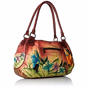Anna by Anuschka womens 8064 Shoulder Handbag, Mediterranean Garden, One Size US