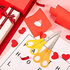 35 Pieces Multipurpose Scissors 2 Inch Blunt Tip Scissors Stainless Steel Paper Scissors with Comfort-Grip Handles for School Office Home, Class Scissors