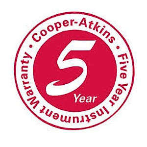 Cooper-Atkins SH66A-E Thermistor Thermometer with LCD Display, Red, -40°F to 300°F Temperature Range