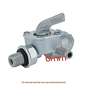 Hipa 310574GS Fuel Tank Shut Off Valve Petcock for Briggs & Stratton Troy-Bilt Portable Generator 193272GS 204743GS 189759GS 195590GS M10X1.25mm with Fuel line
