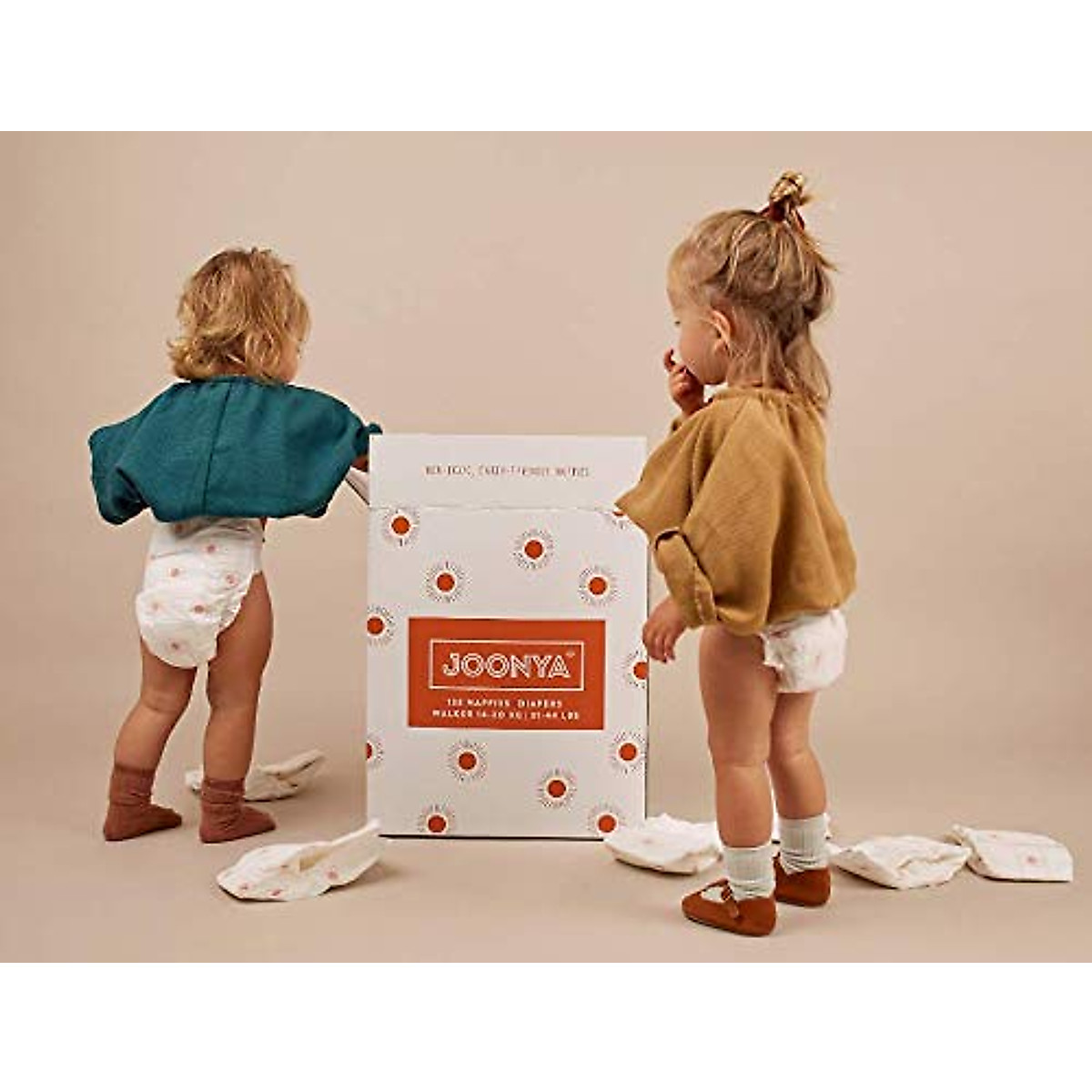 Joonya Baby Diapers - Size 3 Crawler (13-24 lbs) - 1 Bag of 56 Count - NonToxic, Eco-Friendly, Ultra Slim, Overnight Use - **New Range Available Separately**