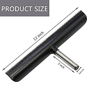 12" Stainless Steel Lathe Tool Rest for Woodworking Wood Turning Lathe Turning Tool Rest, 5/8" Diameter Post