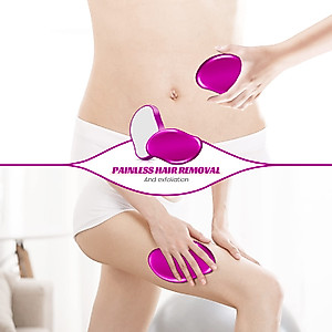 VSieme hoyesch Crystal Hair Eraser for Women and Men, Reusable Crystal Hair Remover Magic Painless Exfoliation Hair Removal Tool, Magic Hair Eraser for Back Arms Legs