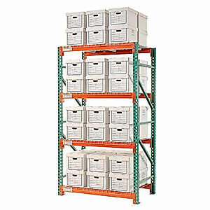 Global Industrial Record Storage Rack Starter Letter Legal 48"W x 36"D x 96"H