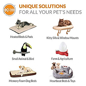 K&H PET PRODUCTS Thermo-Perch Heated Bird Perch Gray Small 1 X 10.5 Inches