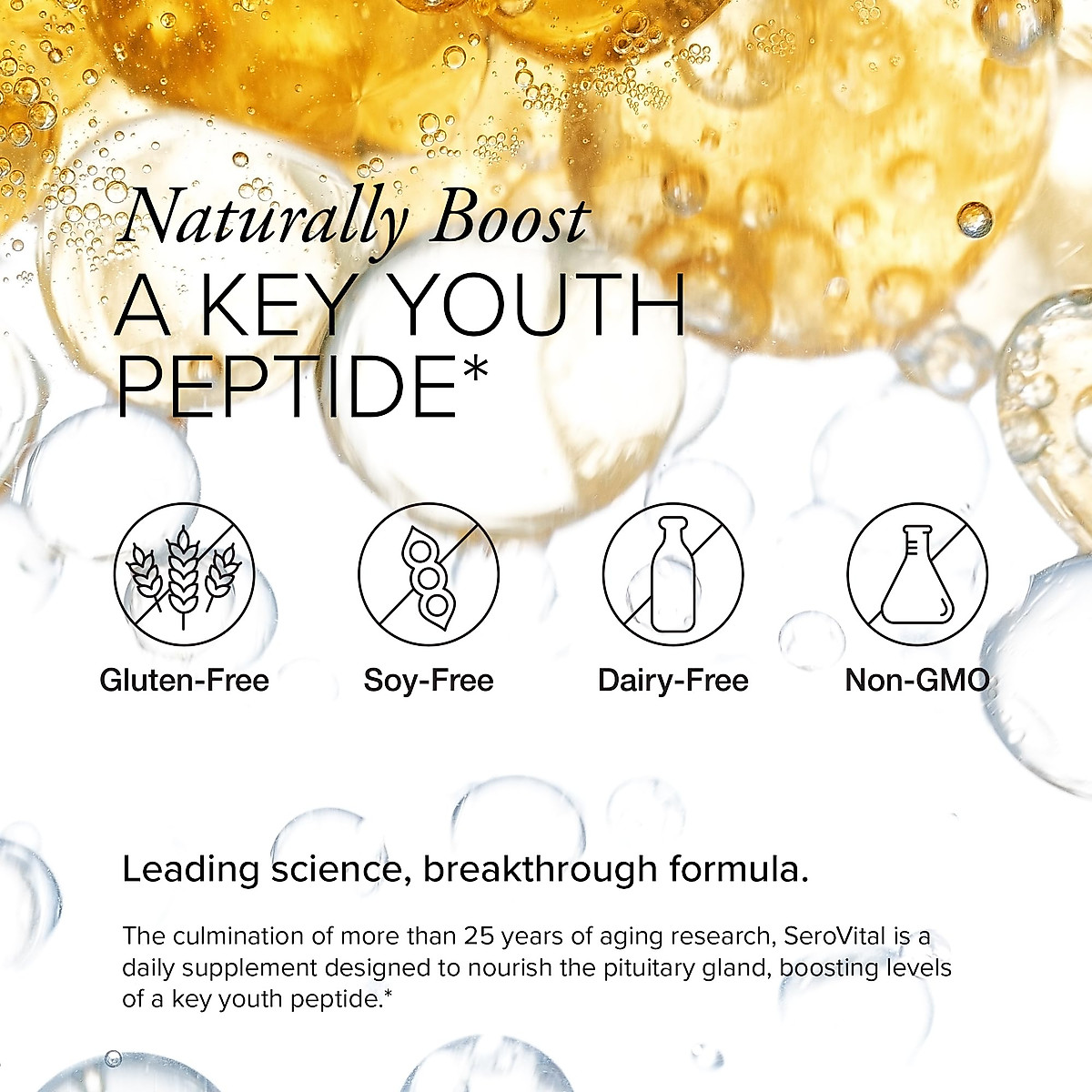 Serovital Renewal Complex, Serovital - Renewal Supplements - Female Critical Peptide Support - Revitalizer for Women, 120 Capsules (Pack of 1)