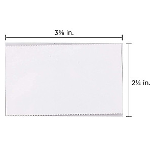 JAM PAPER Plastic Name Tags with Pin - 3 5/8 x 2 1/4 - Clear - 24/Pack