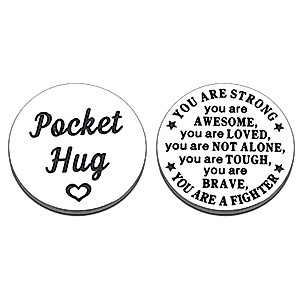 Christmas Stocking Stuffer for Teen Boy Girl Birthday Gift for Son Daughter from Mom Dad Get Well Soon Gift for Him Her, Inspirational Pocket Hug Token Leaving Gift for Coworker Friends