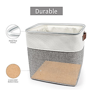 Bagnizer 14.6 x 9.5 x 9.5”storage bin with lids and 11 x 11 x 11” storage cube