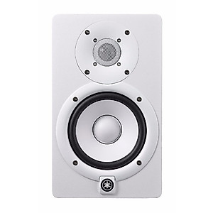 Yamaha HS5 W 5-Inch Powered Studio Monitor (White, 2-Pack) Bundle (2 Items)