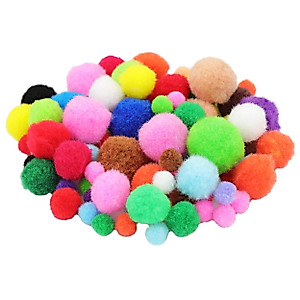 862 Pieces Kids Art & Craft Supplies Set DIY Activities & Parties Pipe Cleaners Craft Set 200 Pcs Pipe Cleaners 454 Pcs Pom Poms 208 Pcs Wiggle Eyes Self Adhesive1