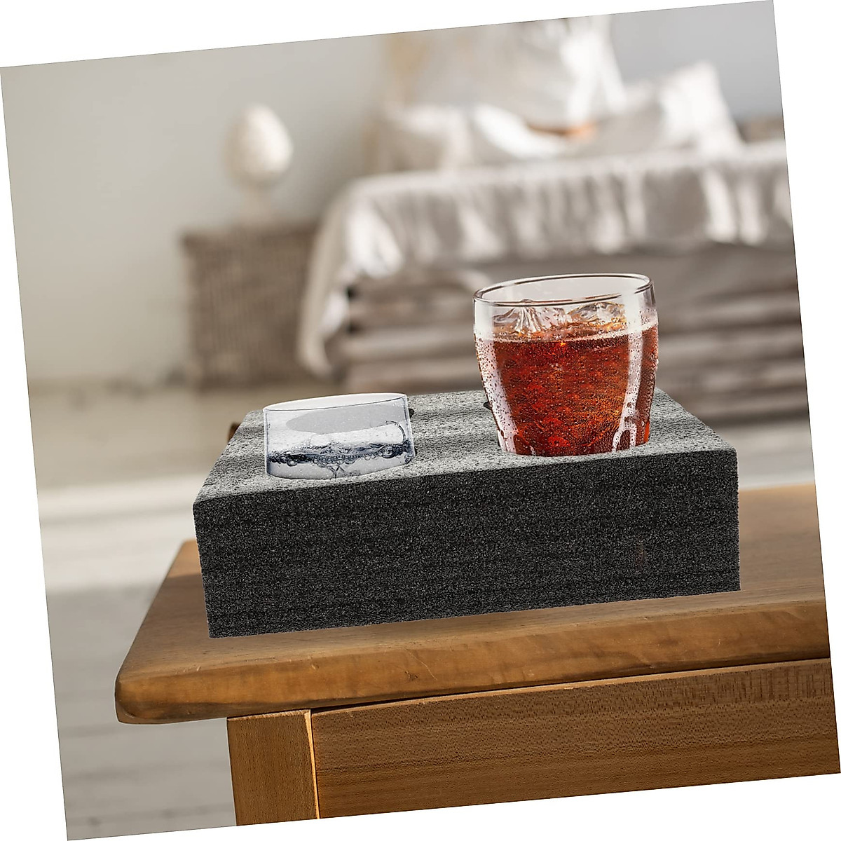 Housoutil 4 Pcs Pearl Cotton Cup Holder Takeaway Cup Trays Coffee Mug Holder Disposable Coffee Trays Drink Holder Trays Portable Coffee Cup Cold Drinks Holder Trays Outdoor Container