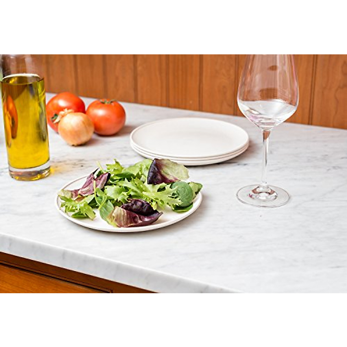 EVO Sustainable Goods 10" Plate, Set of Four, White
