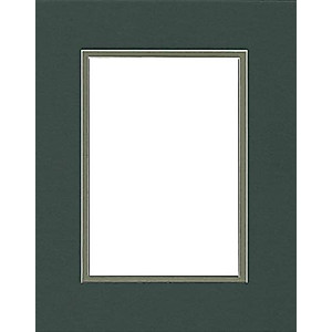 24x36 Double Acid Free White Core Picture Mats Cut for 20x30 Pictures in Pine Green and Moss Green