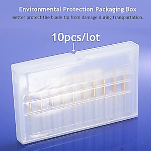 HOZLY 10Pcs 1/8'' Shank 0.5mm Titanium Coat Carbide End Mill Engraving Bits CNC Rotary Burrs Tool for PCB Mould Plastic Fiber Carbon Fiber Hardwood