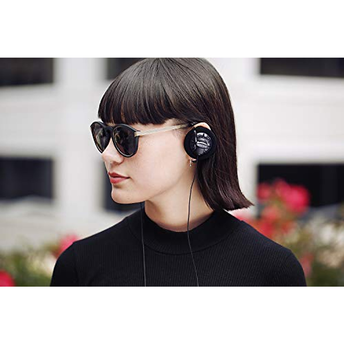 Massdrop x Koss KSC75X On-Ear Portable Headphones with in-Line Microphone, Midnight Blue