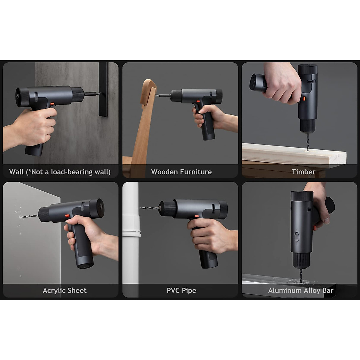 Xiaomi 12V Max Brushless Cordless Drill, 30nm Powerful Torque, 30-speed Precision Control, 3 Operating Modes, Smart Display, Gray