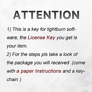 Cloudray LightBurn Software G-Code Lightburn Core for Most Blu-ray Engraving Machine