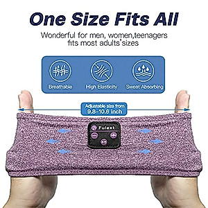 Lavince Sleep Headphones Bluetooth Sports Headband, Wireless Sports Headband Headphones with Ultra-Thin HD Stereo Speakers Perfect for Workout,Jogging,Yoga,Insomnia,Side Sleepers,Air Travel,Meditation