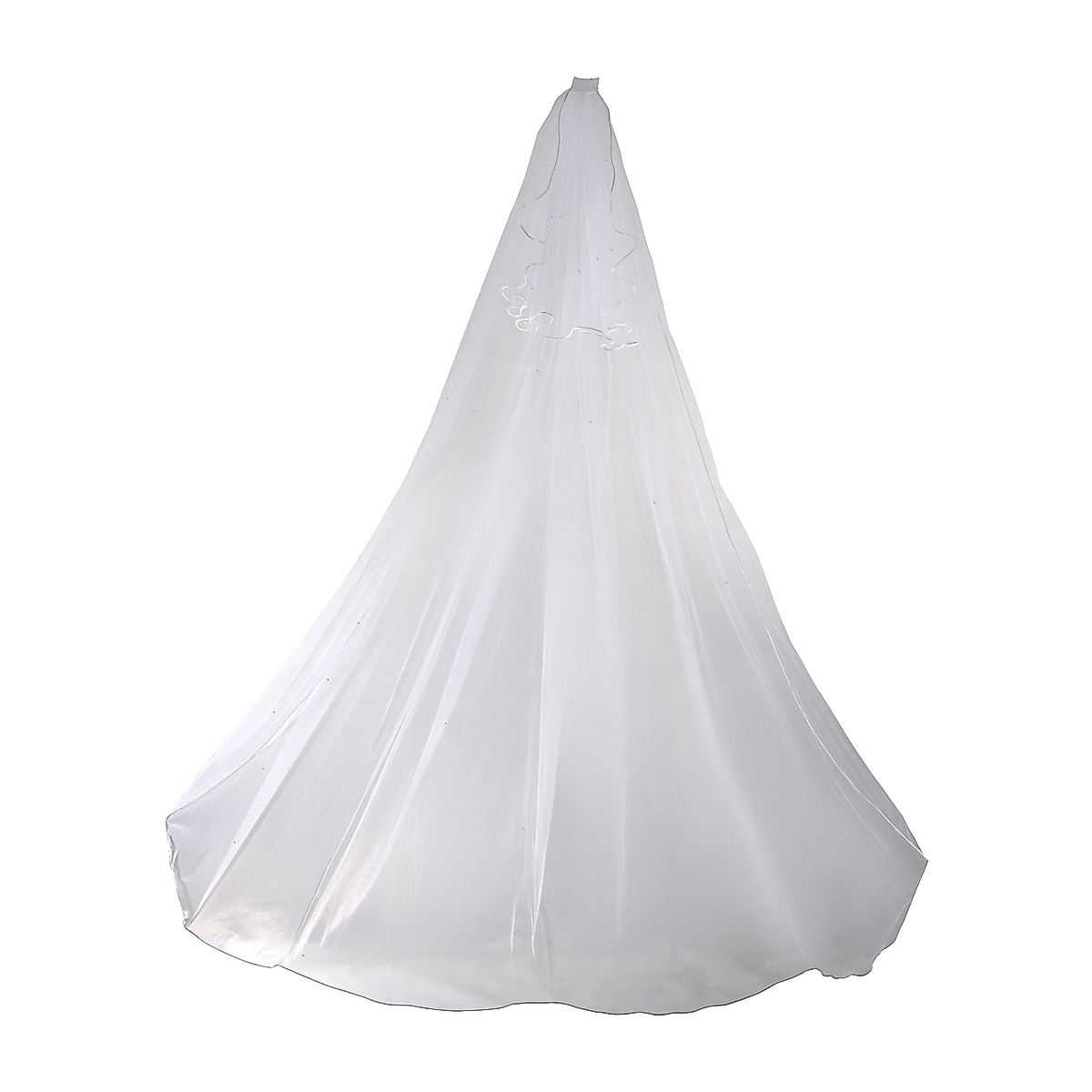 Shop Ginger Wedding 2 Tier Cathedral Royal Custom Make Crystals Rhinestones Bridal Veil Diamond White/Light Ivory