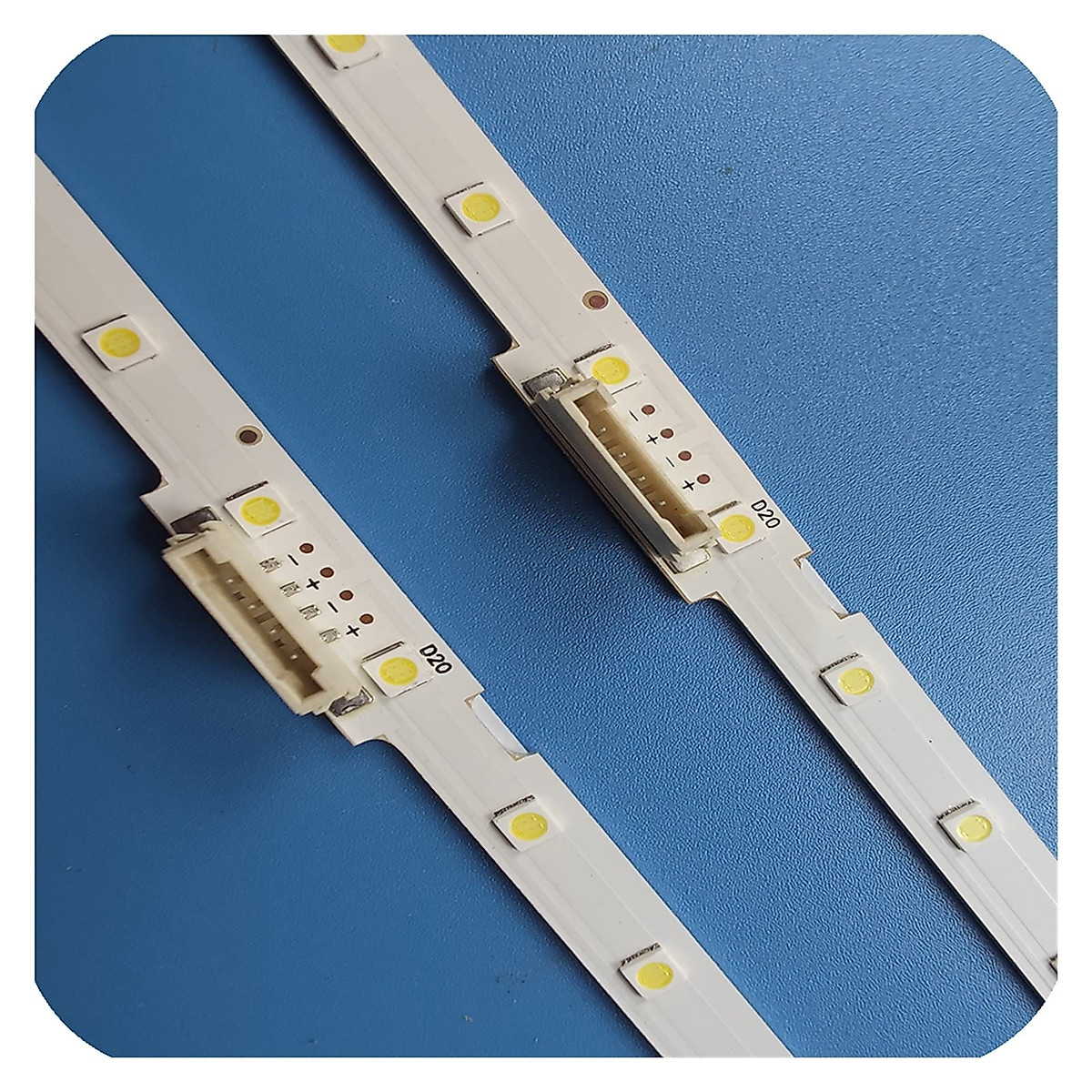 ALMVIS LED Strip 38leds Fit for Samsung Fit for AOT_49_NU7300_NU7100_2X38_3030C BN61-15483A LM41-00557A UE49NU7140 UE49NU7100 UE49NU7120 49NU7100 LED TV Backlight
