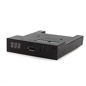 Floppy & Tape Drives-3.5 1.44MB Sfr1m44-u100k Updated Version USB Flash Disk Floppy Drive Emulator + CD Screws Black