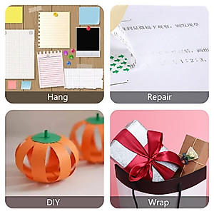 16 Rolls Transparent Tape Refills Clear Tape, 3/4-Inch x 1000 inch Transparent Glossy Tape Gift Wrapping Clear Tape for Office, Home, School