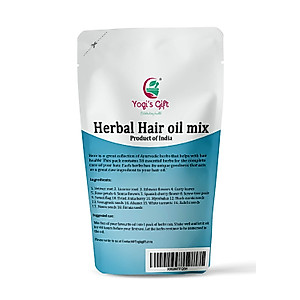 YOGI’S GIFT – Celebrating health Multi Pack | Herbal Hair Oil Mix - 2 Pack + Aloe Vera Powder for bundle