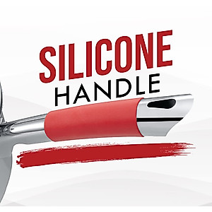 Concord 1 Quart Stainless Steel Saucepan with SIMPLE POUR Vented Glass Lid. Features Dual Pouring Spouts and Volume Marking. Perfect for making Sauces, Jam, Ramen, and more